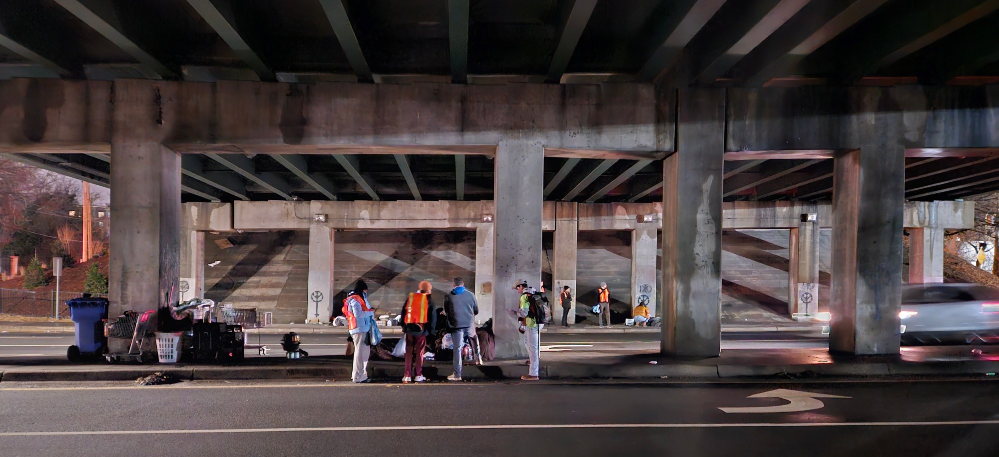 Volunteers scatter across Atlanta to take a census of unhoused people ...