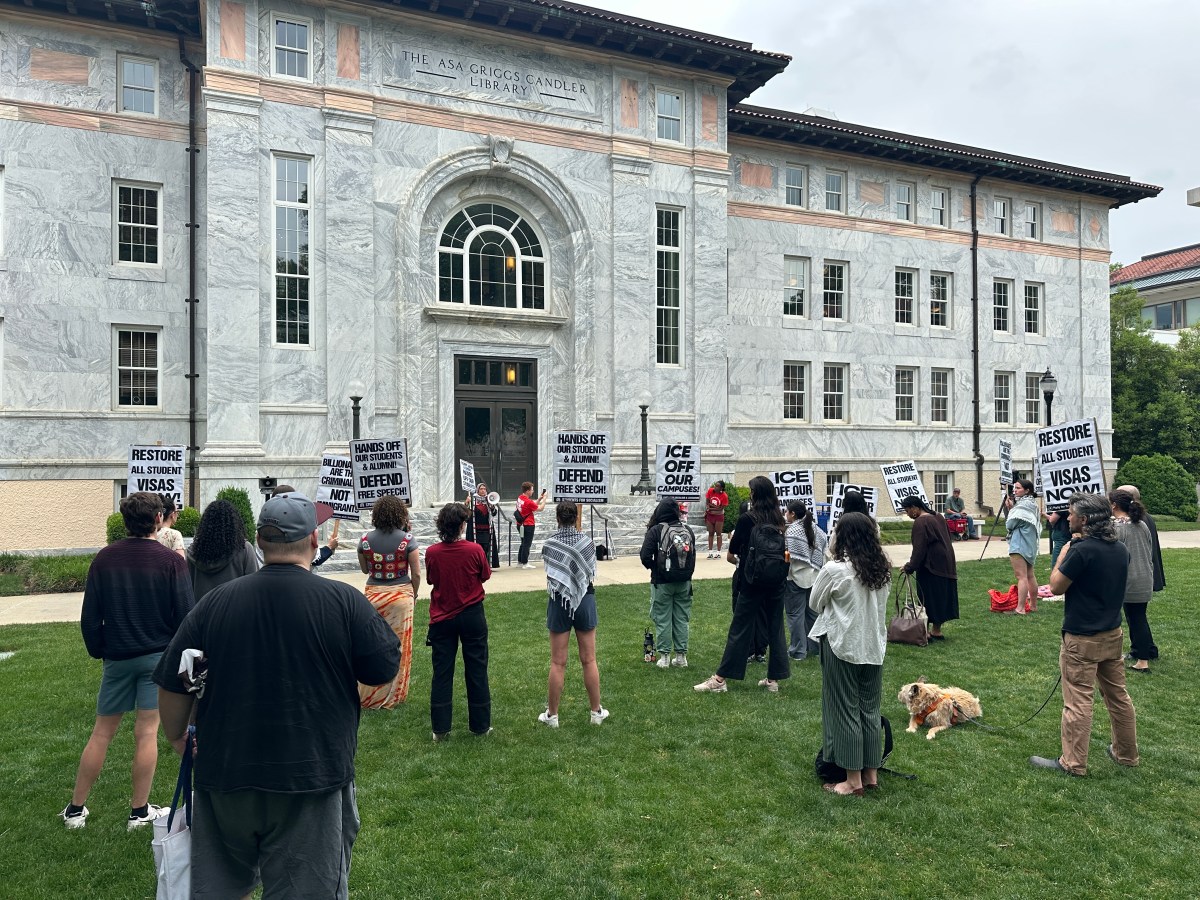 One year after Emory protest crackdown, fear dampens rally turnout ...