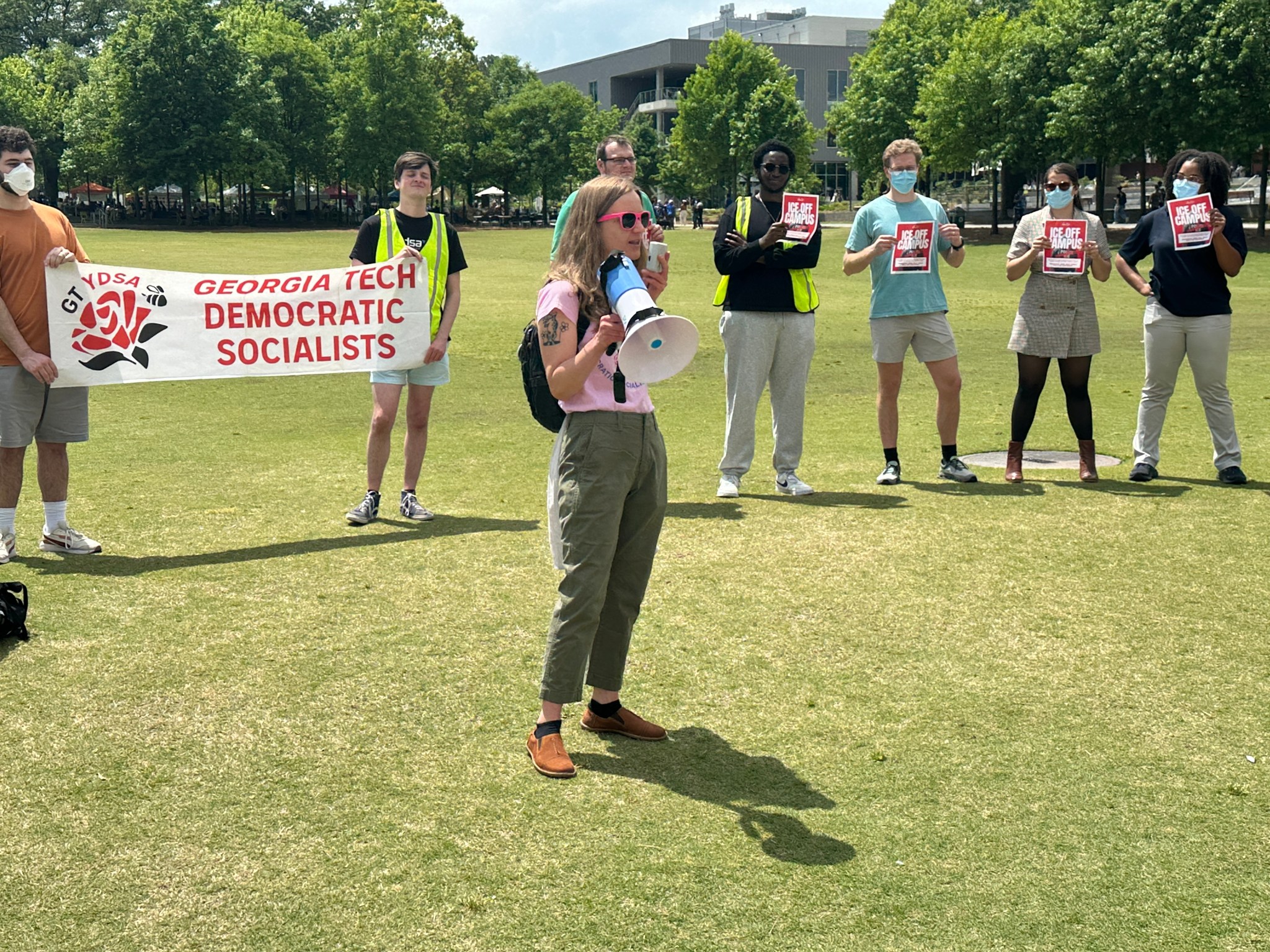 One year after Emory protest crackdown, fear dampens rally turnout ...