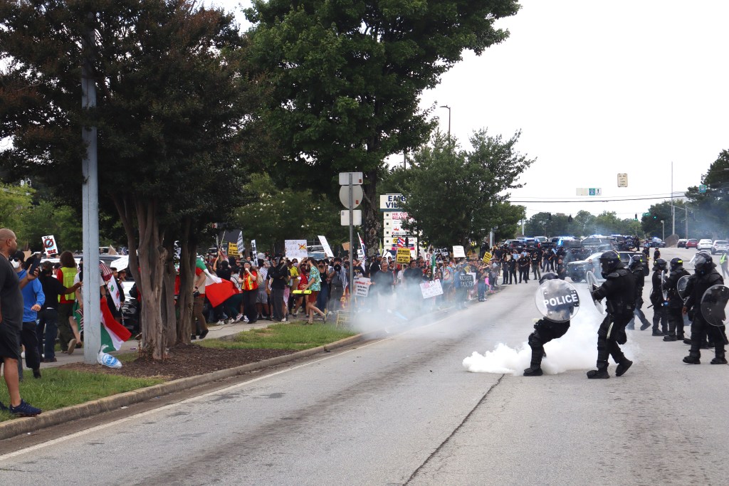 First time protestors in Atlanta get taste of activism, tear gas